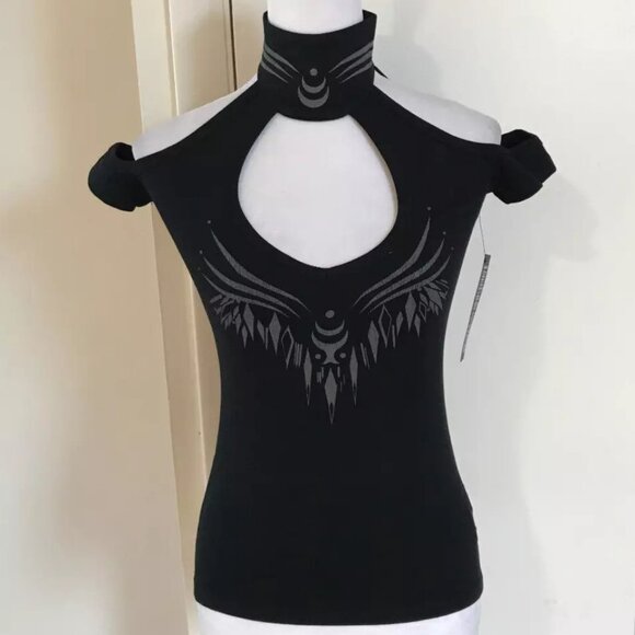 Lip Service | Tops | Lip Service Millennium Moon Goth Punk Cyber Tribal ...